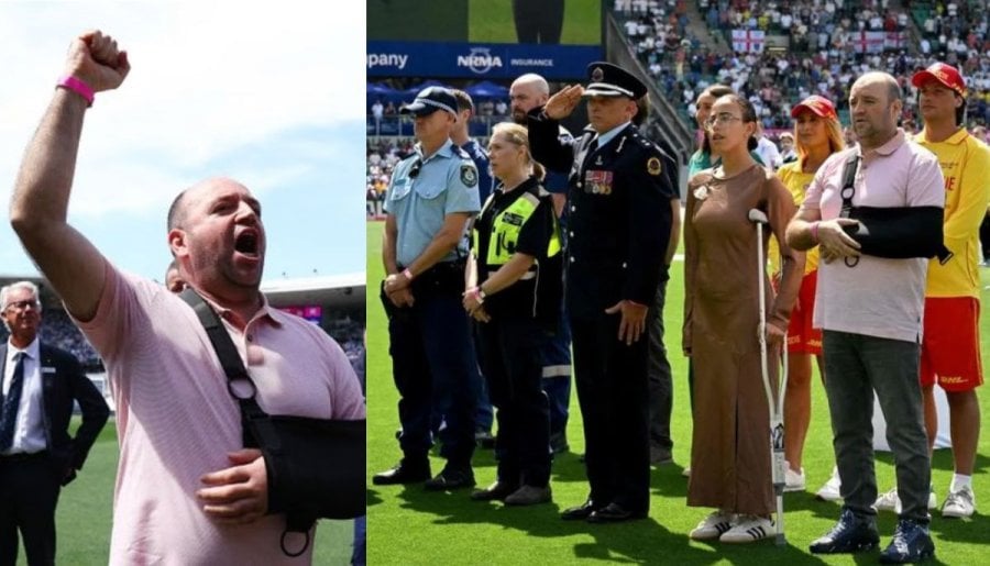 Ashes honors 'Bondi Hero' : Ahmed al-Ahmed gets standing ovation in Sydney