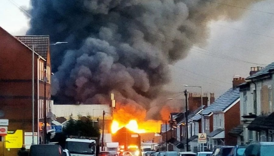 Fire crews bring massive Wolverhampton factory blaze under control