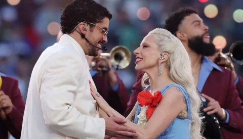 Lady Gaga makes surprising cameo during Bad Bunny's Super Bowl performance