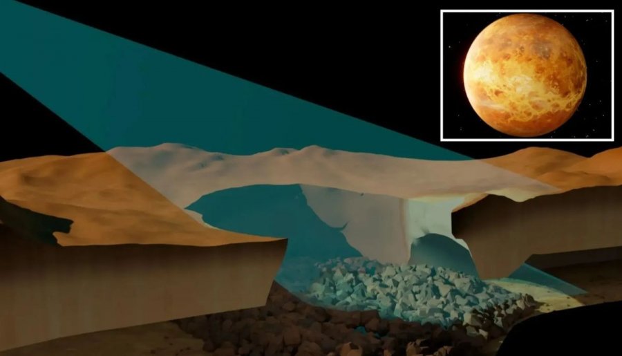 Hidden Venus: New data discovers massive underground Lava Tube