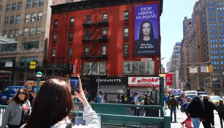 ‘Stop Hiring Humans’ billboard campaign sparks job loss fears
