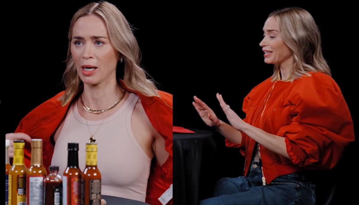 Watch Emily Blunt's hilarious reaction to every wing on 'Hot Ones'