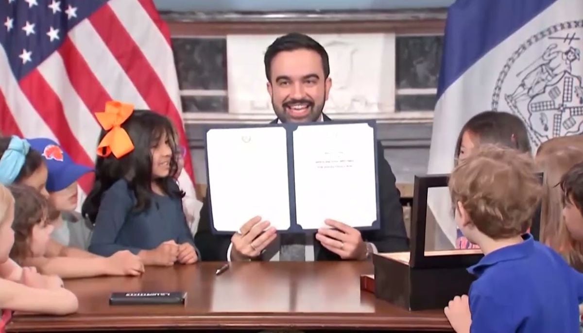 Mamdani signs mock 'executive order’ letting kids stay up for NBA Finals