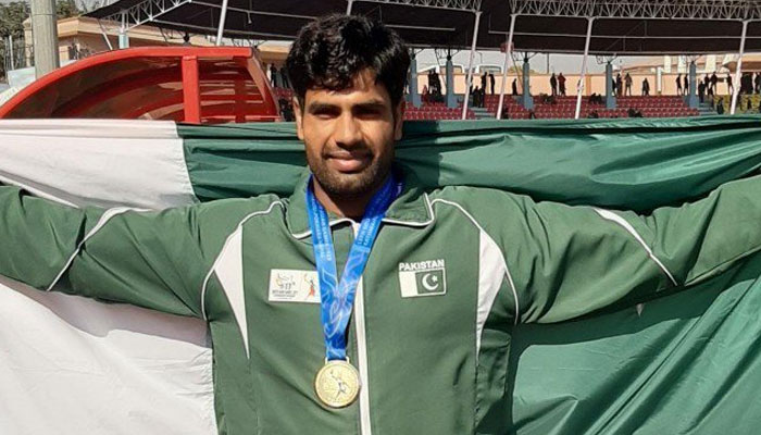 Record-breaking Arshad Nadeem wins SAG gold to qualify for Olympics