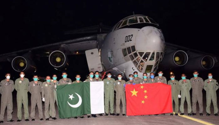 PAF plane carrying ventilators, masks arrives in Islamabad