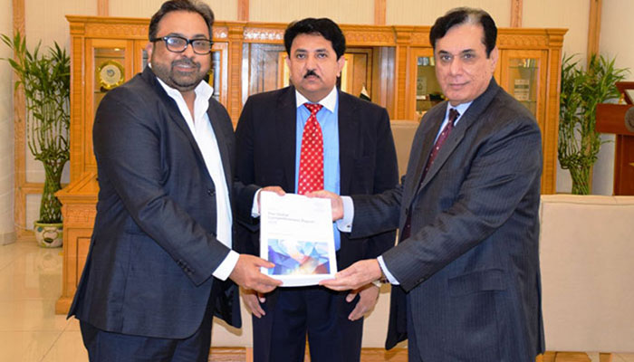 Mishal Pakistan presents Global Competitiveness Report-2020 to chairman NAB