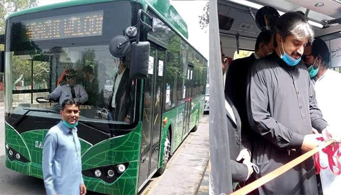 Sindh govt gives people of Karachi their first electric bus