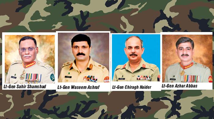 Four three-star generals reshuffled