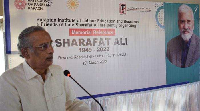 Condolence gathering pays tribute to labour rights activist Sharafat Ali