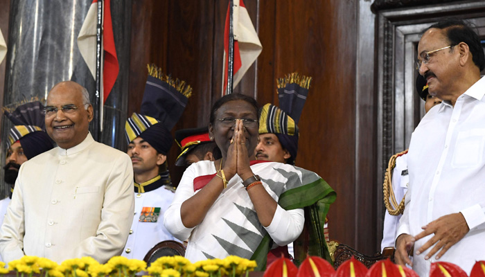 Droupadi Murmu sworn in as India’s first tribal president