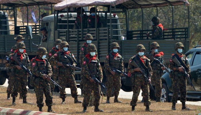 Myanmar military officers held by junta after surrendering town to ...