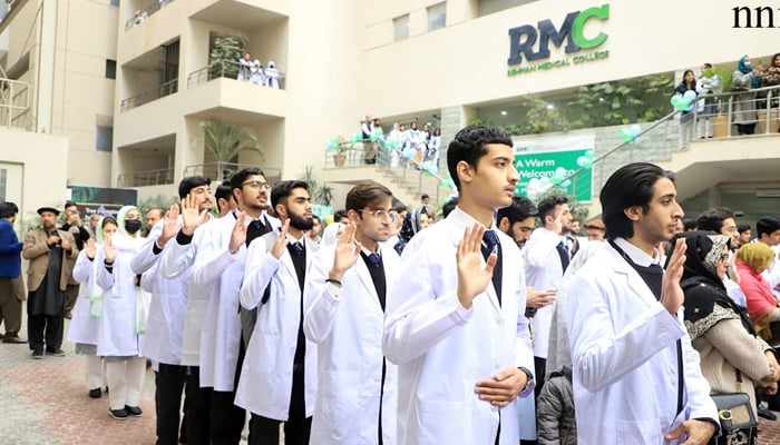 White coat ceremony arranged for students