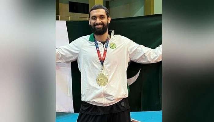 Hamza wins gold at Al-Fajr Open Taekwondo