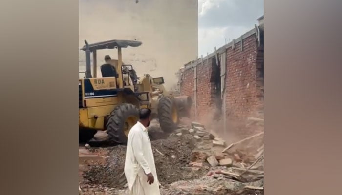 RDA demolishes illegal under construction buildings