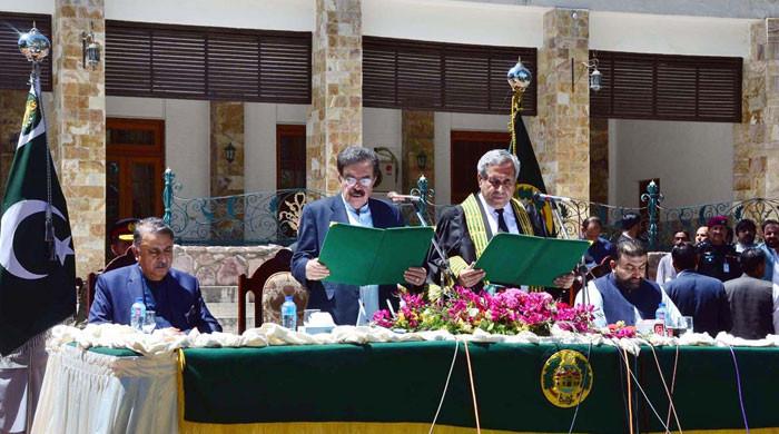 Jaffar Khan sworn in as Balochistan governor