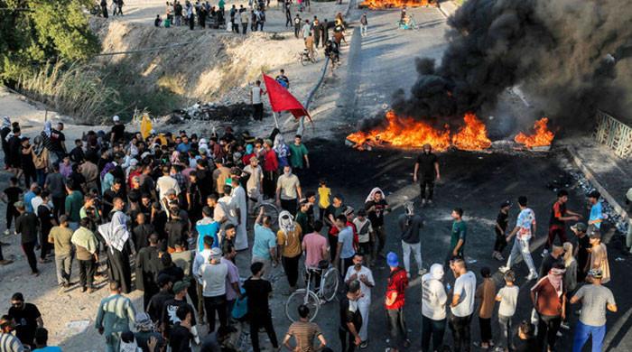 Iraqis protest over summer blackouts and water shortages
