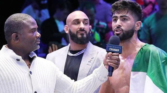 Shahzaib wins World Karate Combat Light Heavyweight Championship