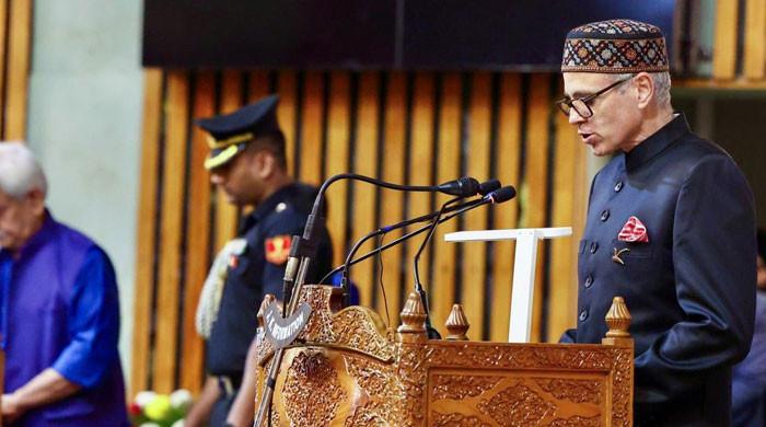 Omar Abdullah sworn in as IIOJ&K’s first chief minister after ...