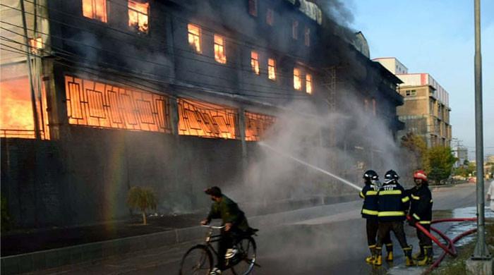 Factory inferno destroys goods worth millions in Peshawar