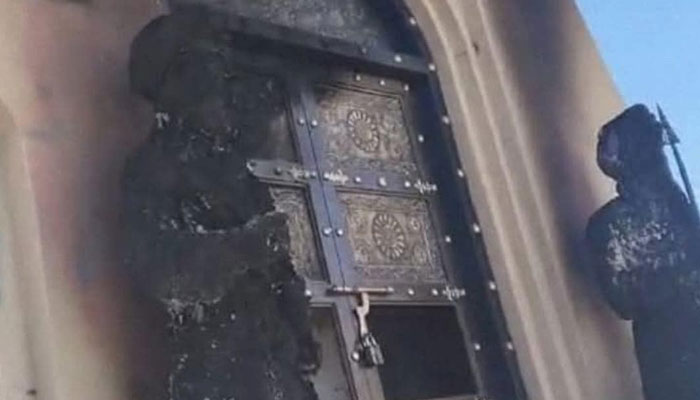 Historical monument set ablaze in Kalat