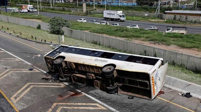 South Africa bus crash kills 12, dozens hurt