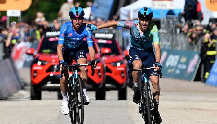 Scaroni wins in Alps as Roglic quits Giro d’Italia