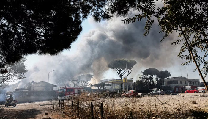Huge explosion at Rome petrol station injures 45 people