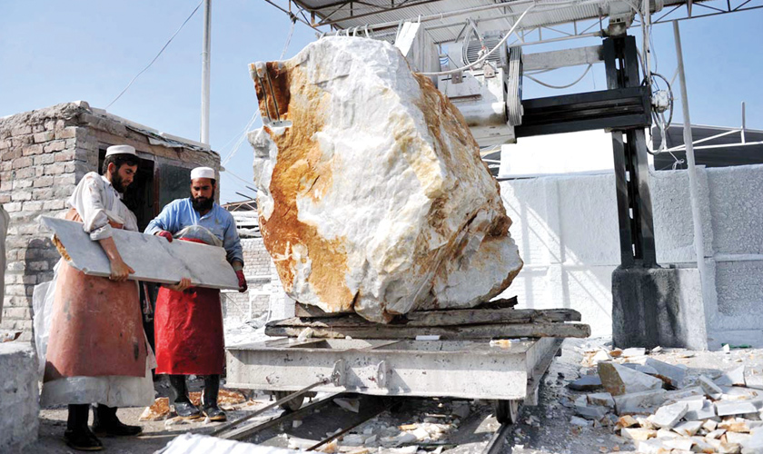 Chipping at the rocks