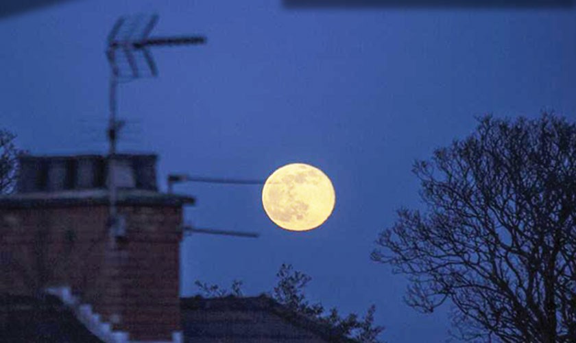 Spectacular full ‘Snow Moon’ thrills sky-watchers around the world