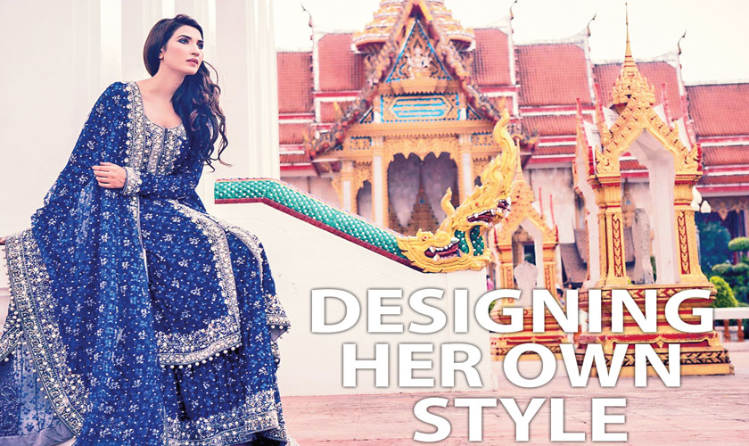 DESIGNING HER OWN STYLE