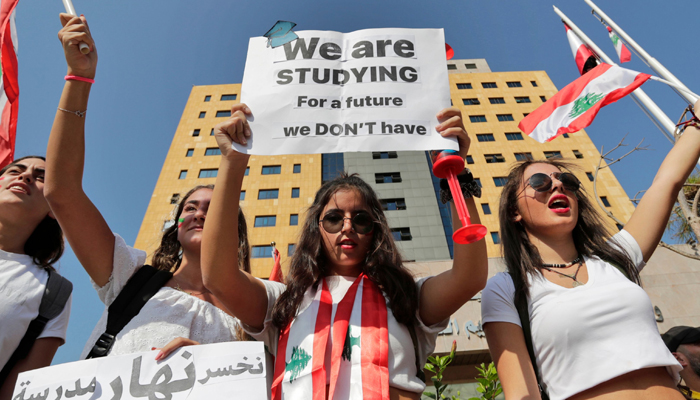 'Rage against the system': Lebanese women protest to denounce double burden