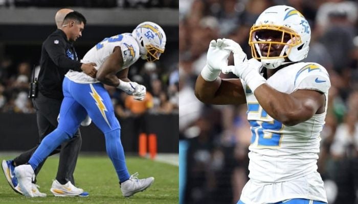 Chargers’ Khalil Mack suffers elbow injury in win over Raiders