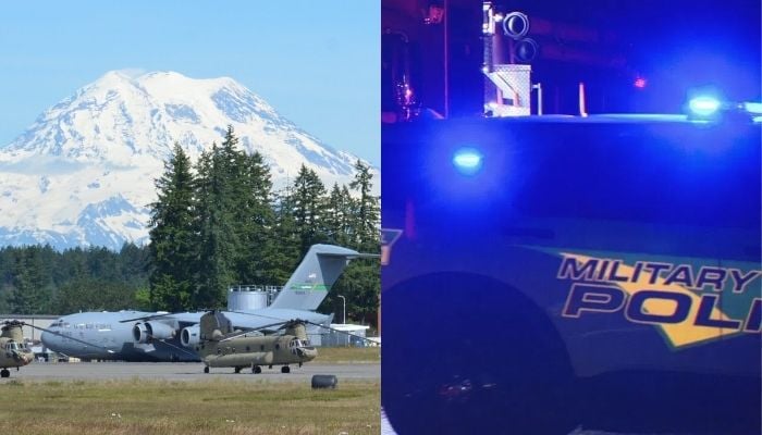 Military helicopter crashes near Washington base during training flight