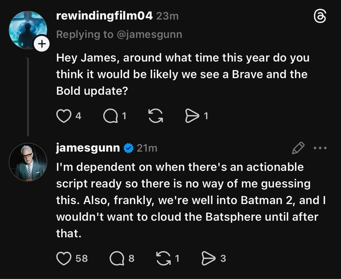 DC boss gets honest about two new 'Batman' films
